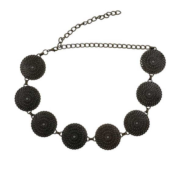 Accessories | Womens Filigree Metal Round Mandala Antique Finish Chain ...